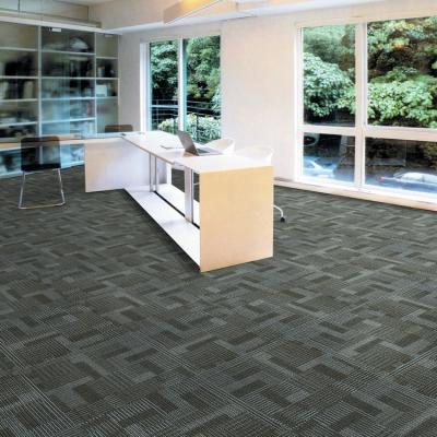 China Square Loop Pattern PVC Carpet Tiles for Office and Home 100%Polypropylene Material for sale