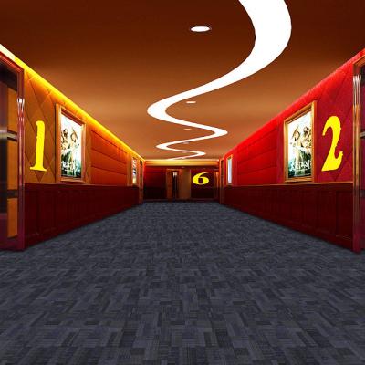 China Square Loop Pattern PVC Carpet Tiles for Office and Home 100%Polypropylene Material for sale