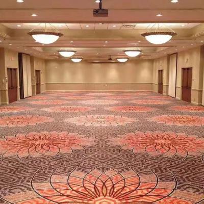 China End Sala de jantar Sala de hotel Tapete Broadloom Nylon Impresso Moquete Púrpura 4m 13.12ft à venda