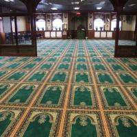 China Restaurant Mosque Prayer Carpet with Jute/PP Backing and Customized Patterns 4*25 M Roll for sale