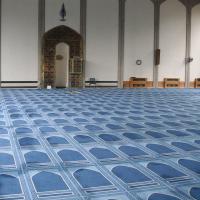 China Restaurant Mosque Prayer Carpet with Jute/PP Backing and Customized Patterns 4*25 M Roll for sale