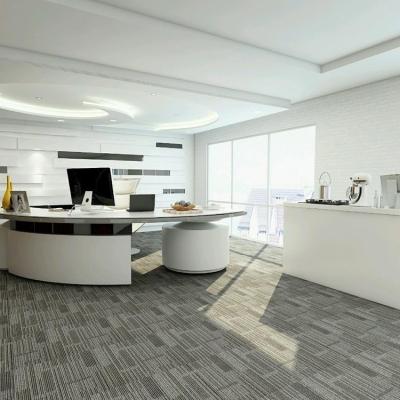 Cina 500x500 tappeto per hotel con supporto in PVC verde e costruzione di pile a ciclo in vendita