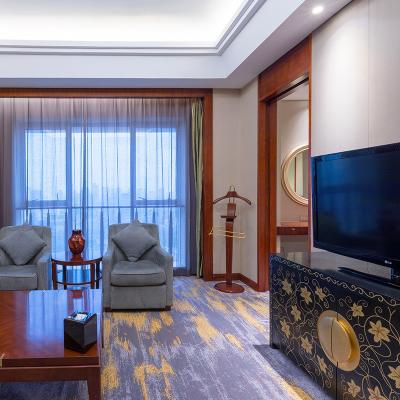 中国 80% 羊毛 20% ナイロン ホテル 客室 の 壁 から 壁 に 印刷 さ れ た 現代 防火 カーペット 販売のため