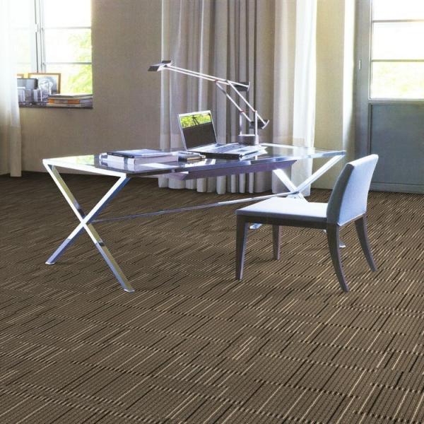 Quality Washable 50x50cm PP Conference Room Commercial Carpet Tile with Pile Weight 520g for sale