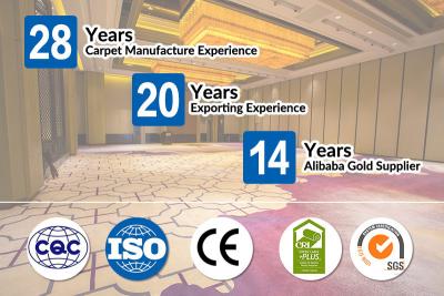 Cina Rectangle Axminster Carpet per Silverstone Commercial Banquet Hall Sala ospitalità in vendita
