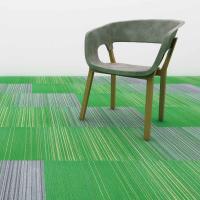China Square Red Gradient Art Deco Carpet Tiles in Loop Pile Pattern for Interiors for sale