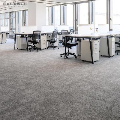 China Jacquard Style PVC Backing Fireproof Nylon Carpet Tile para escritório comercial à venda