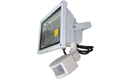 China 20W Outdoor PIR LED Flood Light , IP65 Waterproof Warm / Pure / Cool White Project Lighting for sale