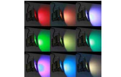Cina Impermeabilizzi 10 la funzione telecomandata di IR di distanza della luce di inondazione di RGB LED di watt/75Ra 8M in vendita