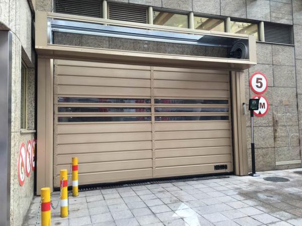 Quality Security Warehouse Garage Aluminum Alloy Rapid Shutting Door with and Finished for sale