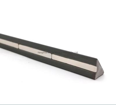 China Personalización 20 mm Prefabricado de acero de hormigón Magneto Chamfer Triángulo Magnético Chamfer tira en venta