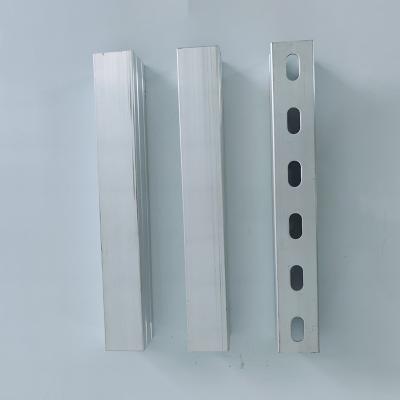 China 1m-12m Customized Aluminum Unistrut Steel Channel Galvanized Coated Powder Coating for sale