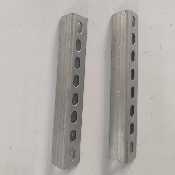 Quality Polishing Punched Angle Iron Slotted Angle Bar  For Construction Use for sale