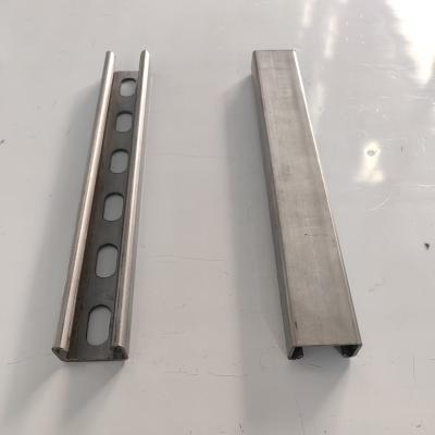 China Rounded Corner Slotted Galvanized Steel Unistrut  41x21 Pre Galvanized For Electrical And Pipe Support for sale