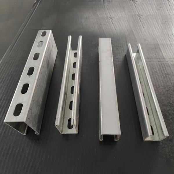 Quality 41x38mm Hot Dipped Galvanized Unistrut Corrosion Resistant Slotted C Channel for sale