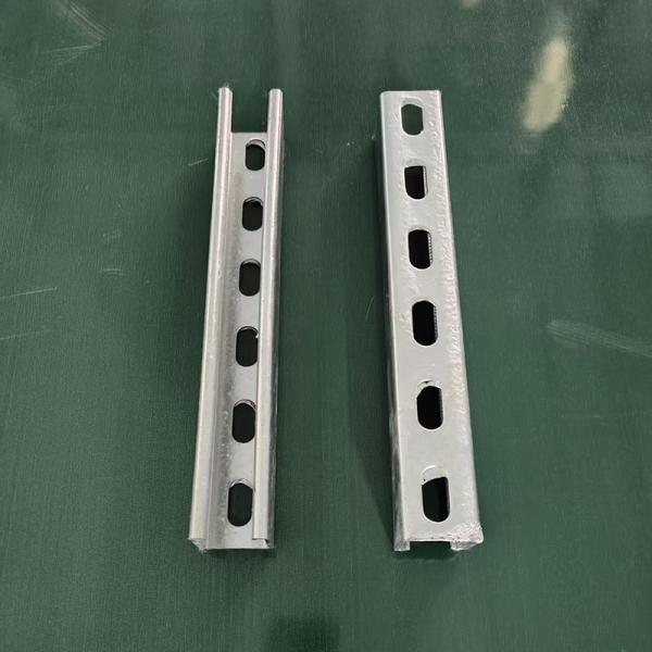 Quality 25x16 Galvanized C Channel Steel Standard Size Cold Formed Slotted Channel Strut for sale
