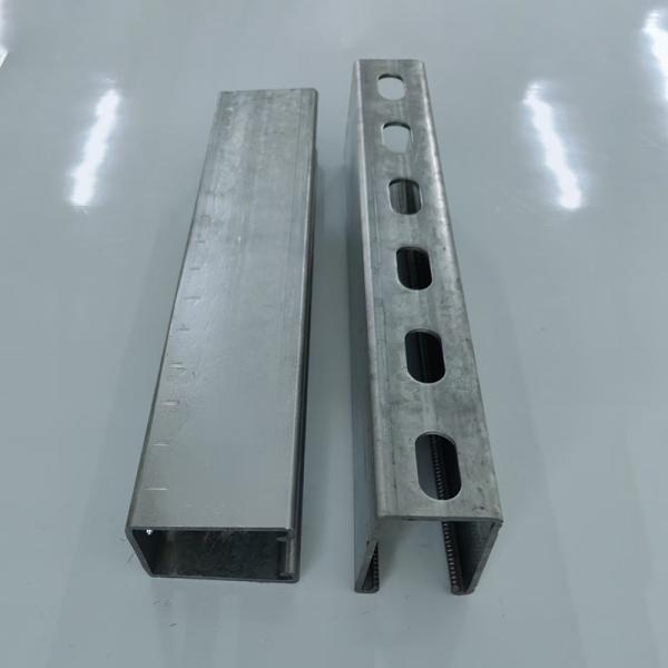 Quality High Strength 41x62mm C Slotted Channel Unistrut Strut Channel For Solar Bracket Support for sale