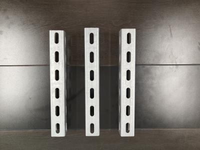 China Custom Pre Punched C Strut Channel Steel Profile for Rapid Assembly and Lightweight Structural Support Frames for sale
