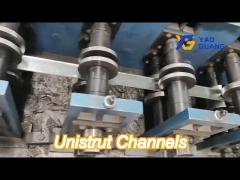 perforated galvanized steel unistrut channels heavy duty slotted for solar mounting & cable tray