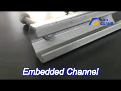 corrosion resistance q355b unistrut embedded channel hot dip galvanized anchor channel