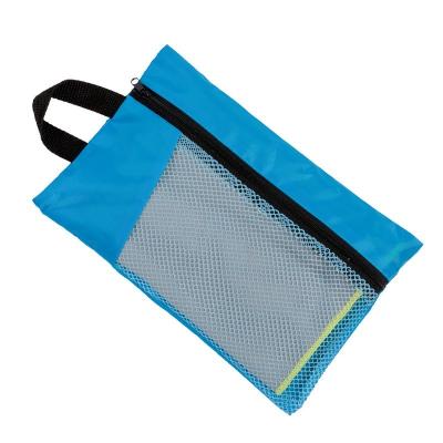 China Sun Shine Fast Drying Digital Printed Microfiber Sport Travel Towel With Pocket Mesh Bag for sale