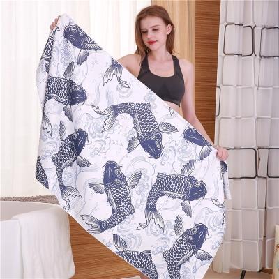 China Sun Shine hot selling sand free microfiber beach towel for sales for sale