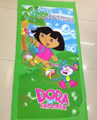 China china factory custom design rectangle sublimation photo printed beach towel microfiber for kids for sale