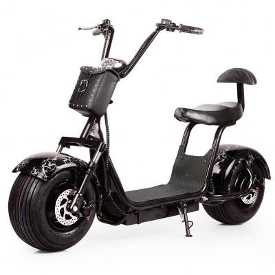 China 2019 Sun Shine Supply Theftproof fat tyre 1000W citycoco big wheel electric scooter with shock absorber for adults for sale