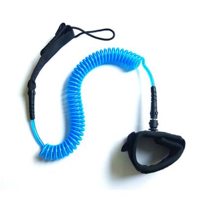 Cina Guinzaglio arrotolato blu del SUP di Felxible di sicurezza con la cinghia/banda della tessitura in vendita
