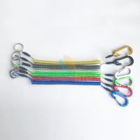 China Expandable Spring Coil Lanyard PU 2.3mm Cord 10mm Coil 1.2m Extended Length for sale
