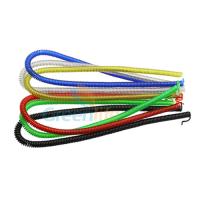 China Stainless Steel Coiled Cable Lanyard Tether 50cm to 100cm Customizable Safety Tool Lanyard for sale