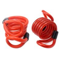 China Customized Tool Coiled Cords with Rope Loop Ends Red 2.0mm 4.0mm Cord Diameter for sale