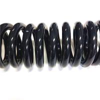 China Custom OEM 8mm Diameter Black PU Coiled Cable Retention Rope 80kg Capacity for sale