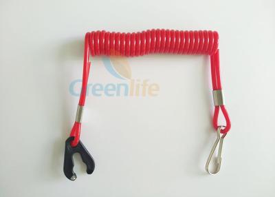Cina Motore fuoribordo lungo rosso della cordicella 10CM Universel del jet ski di sicurezza con la chiave/gancio a J in vendita