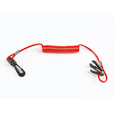 Cina Cavezza rossa di galleggiamento di nautico della bobina elastica di Jet Ski Safety Lanyard 18MM in vendita