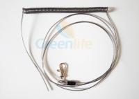 China Customized Spring Spiral Coil Cable with Lobster Claw 1M Tail PU TPU EVA for sale