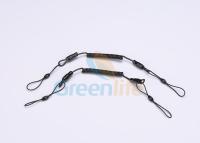 China Black PU Coil Stylus Tether Cord 50mm Elastic Ball String for Interphone Security for sale