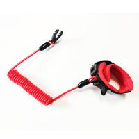 China Polyurethane Coil Tether Kill Switch with Wrist Strap for Outboard Motor 1 Meter for sale