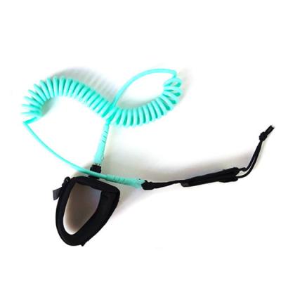 Cina Custom Sky Blue Safety Surfboard Leash per gambe avvolte Paddle Foot Leash in vendita