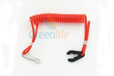 Cina Motore fuoribordo lungo rosso della cordicella 10CM Universel del jet ski di sicurezza con la chiave/gancio a J in vendita