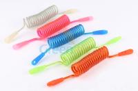 China Translucent Kids Safety Harness Coil Tether 1.5m PU Material Custom Length for sale