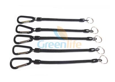 China Het Plastic Sleutelkoord van de 1 Meter Flexibele Rol van Alumiumcarabiner Te koop