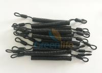 China 5CM Long Loop Ends Black Flexible Plastic Spring Tethers for sale