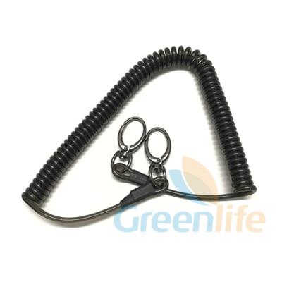 Китай Талреп зажима шнура TPU Carabiner 28CM свернутый спиралью Dia для защиты продается
