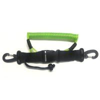 China TPU Coil Lanyard 1.5m Stretched Quick Release with Steel Core for Diving Gear for sale