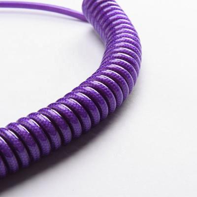 Cina La porpora di plastica ha arrotolato lo strumento di alluminio Lanyard Security di Carabiner di aviazione 1,5 metri in vendita