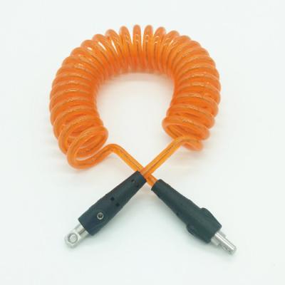 Cina Cordicella arancio 1.5M dello strumento della bobina ritirato lungamente per l'armatura di sicurezza in vendita