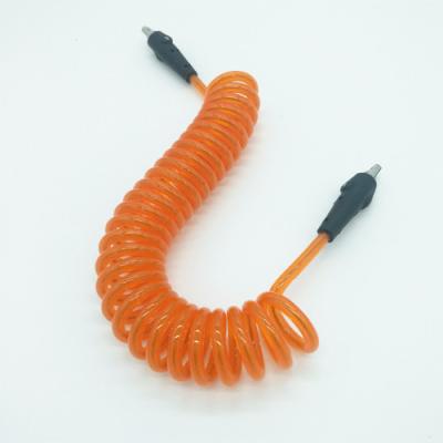 Cina Cordicella arancio 1.5M dello strumento della bobina ritirato lungamente per l'armatura di sicurezza in vendita