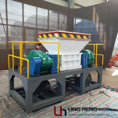 China Low Price Double Shaft E-waste Plastic Recycling Shredder Machine for sale