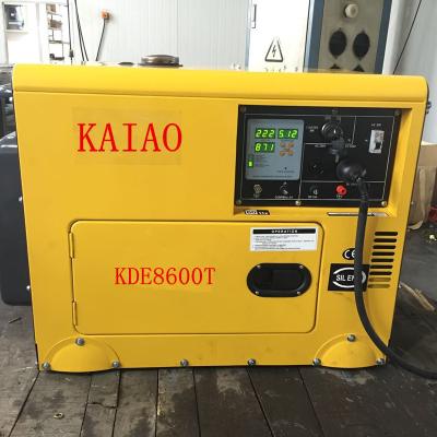 Cina Le ruote di KDE8600T quattro comprimono la velocità di motore diesel di industriale 3600 giri/min. del generatore in vendita